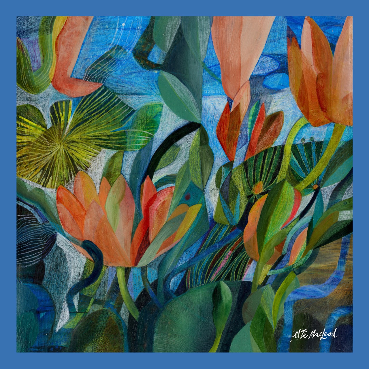 Water Lily Scarf, Medium – Esté MacLeod Artist + Designer